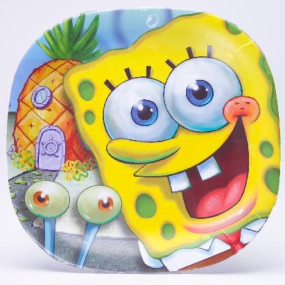 Nickelodeon | Dining | Spongebob Melamine Child Size Plate 515 | Poshmark